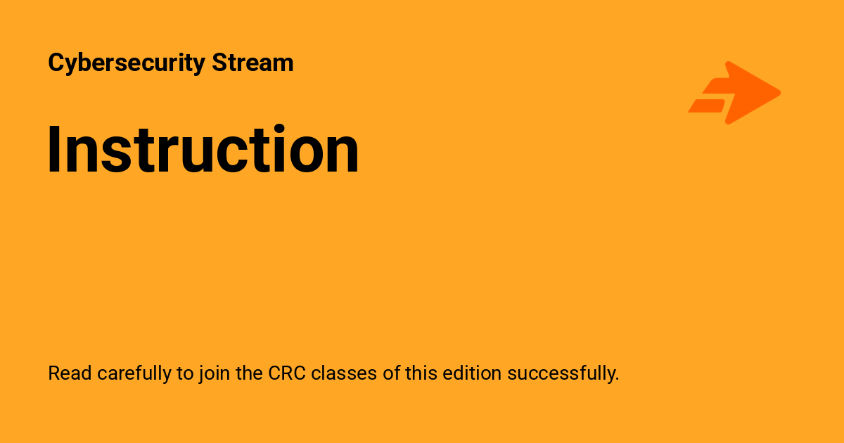 Instruction - Cybersecurity Stream